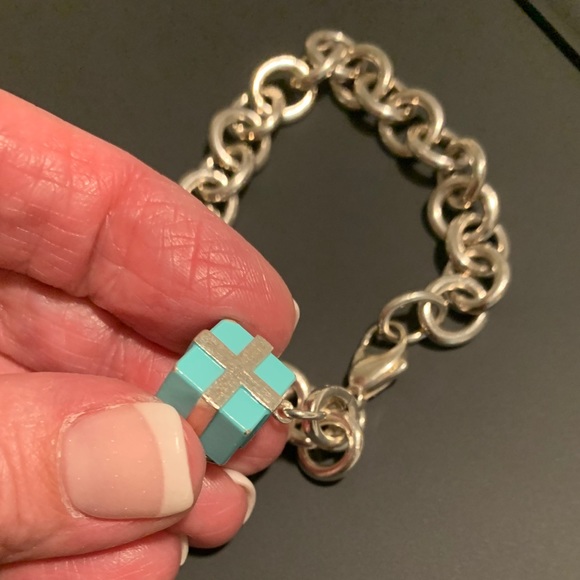 Tiffany & Co. | Jewelry | Tiffany Co Blue Box Charm And Bracelet | Poshmark
